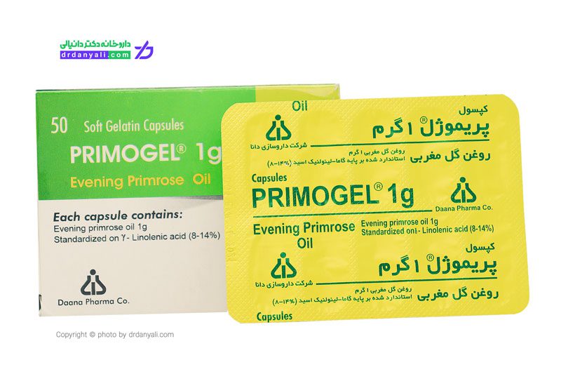 کپسول ژلاتینی نرم پریموژل® 1گرم روغن گل مغربی دانا 50 عددی | داروخانه ...