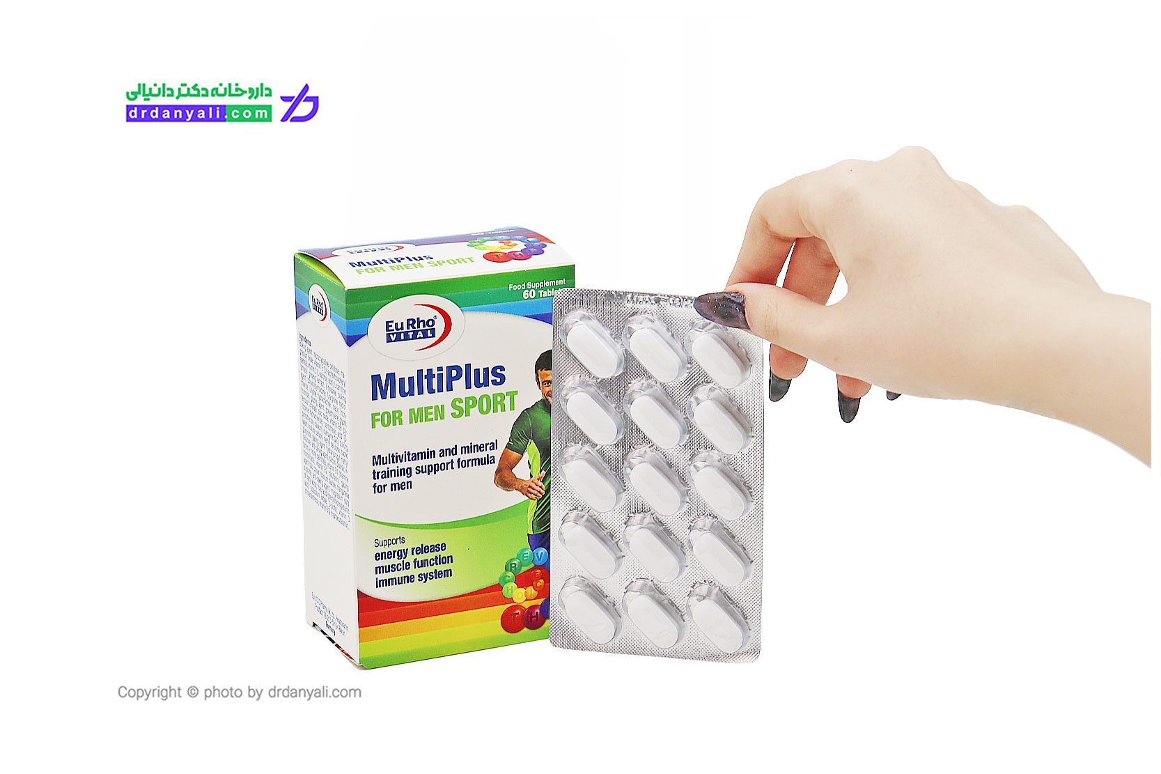 قرص مولتی پلاس فور من اسپرت یوروویتال 60 عدد | داروخانه آنلاین دکتر ...