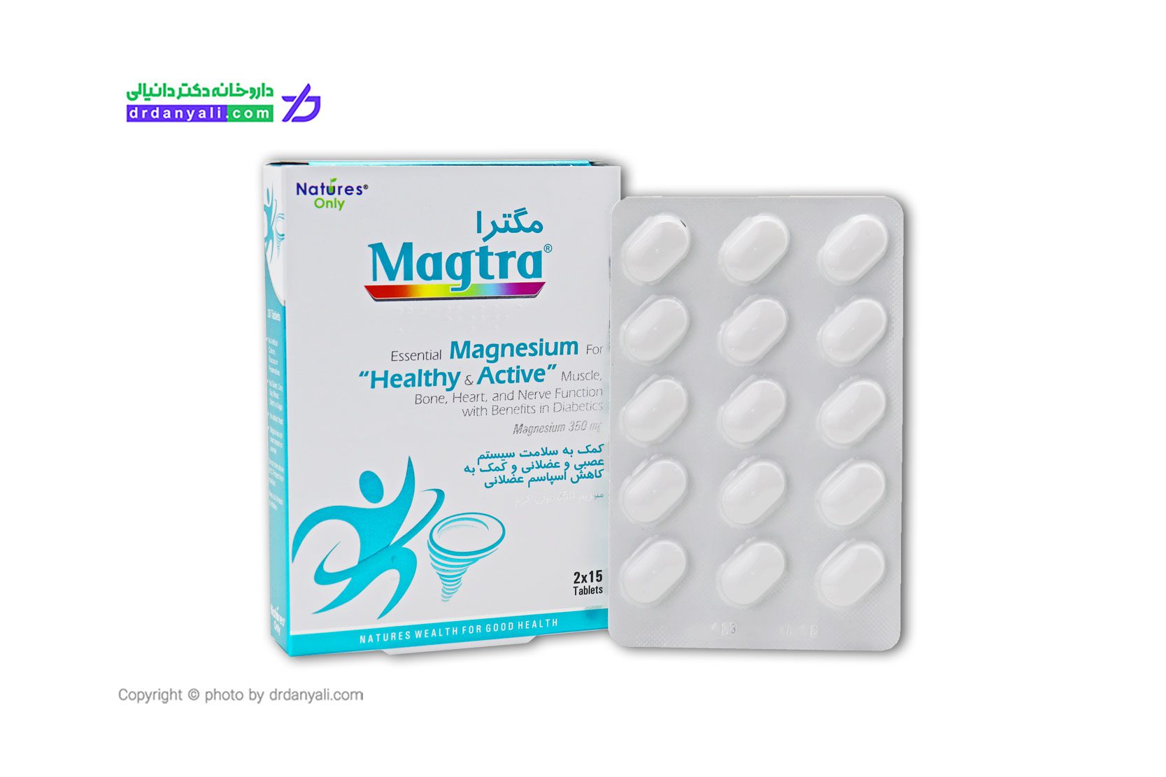 قرص مگترا منیزیم 350 میلی‌گرم نیچرز اونلی 30 عدد | داروخانه آنلاین دکتر ...
